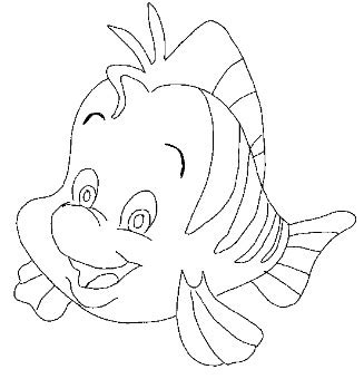 Flounder Little Mermaid 2 Coloring Pages