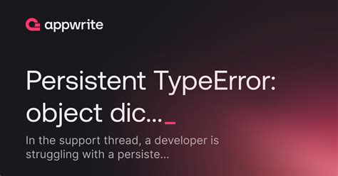 Persistent Typeerror Object Dict Cant Be Used In Await Expression With Appwrite Python