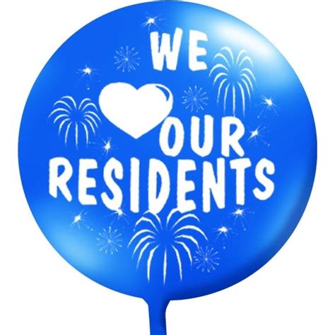 We Love Our Residents Balloon Blue Hd Supply