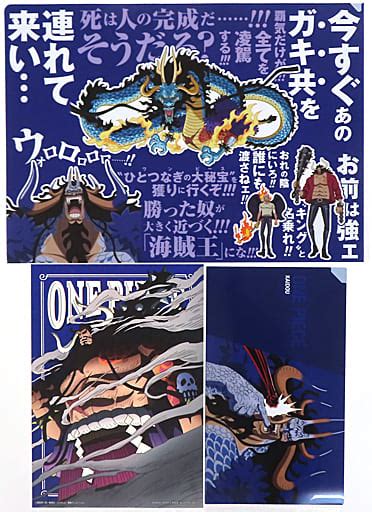 駿河屋 カイドウ A4クリアファイル＆ステッカー＆チケットケース 「一番くじ ワンピース 新四皇」 H賞（その他）