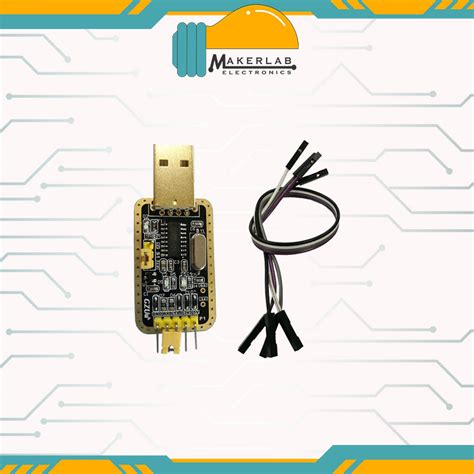 Usb To Ttl Serial Adapter Ch340 Chip Converter Module Makerlab