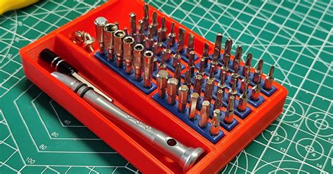 Gridfinity Precision Screwdriver Holder By Biglesp Download Free Stl