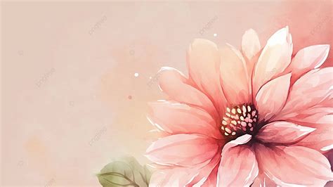 花と葉と水彩のピンクの背景イラスト 生花 木葉 木ノ葉背景画像素材無料ダウンロード Pngtree