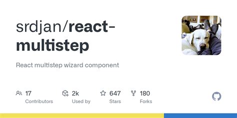Github Srdjanreact Multistep React Multistep Wizard Component