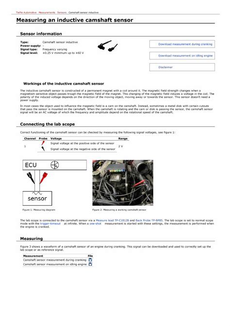 Pdf Inductive Camshaft Sensor Measurement Dokumentips