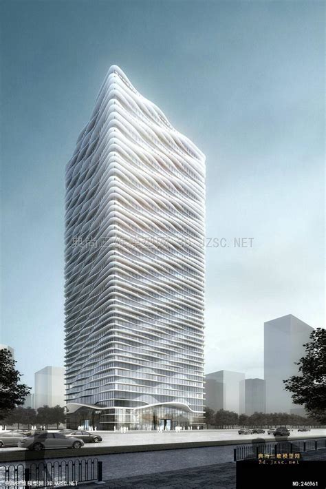 MAX海波 贺工 竹园办公楼 2公建max模型 典尚三维模型网 公共建筑效果图模型3dmax模型 办公建筑3dmax模型