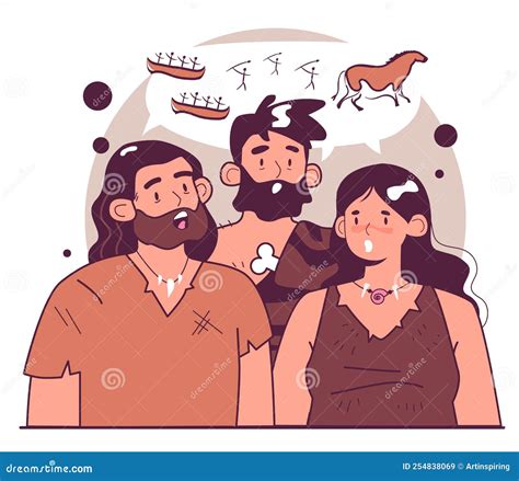 Origin Of Language Theory Speech Evolved With The Development Stock