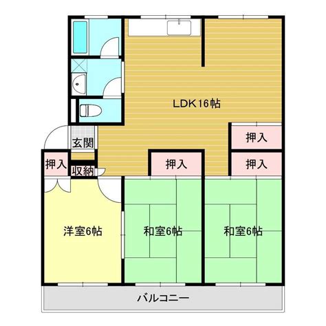 ローレルハイツ加古川 5号棟528号 兵庫県加古川市尾上町口里 49万円／3ldk 和6 和6 洋6 Ldk16／6925㎡｜賃貸