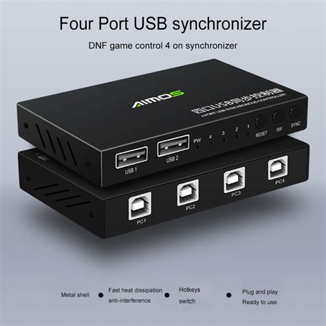 Keyboard Mouse 4 Port USB2 0 For Computer Data Tra Grandado