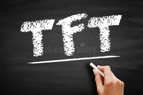 Tft Thin Film Transistor Acronym Technology Text Concept On