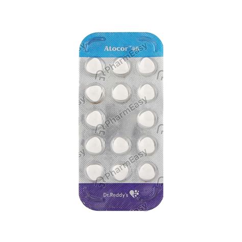 Atocor 40 Mg Tablet 14 Uses Side Effects Price And Dosage Pharmeasy