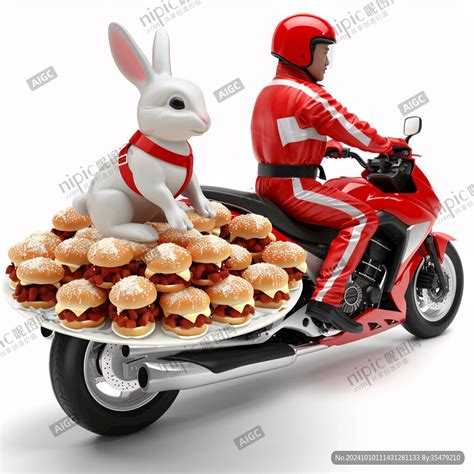 Ai创作图卡通蚂蚁送餐 外卖员骑车送披萨 兔子骑自行车插画 骑车的兔子 卡通送餐素材 鸡蛋仔摆摊车设计 鸡蛋仔餐车设计 送餐卡通图案 兔子摩托