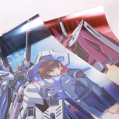 Gundam Collection（bandai） 機動戦士ガンダム ポスター 2枚セット メタルポスター ガンダムseed シード ②の