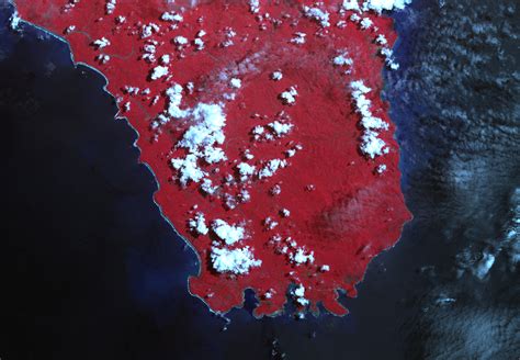 Tectonic Uplift Near Sumatra