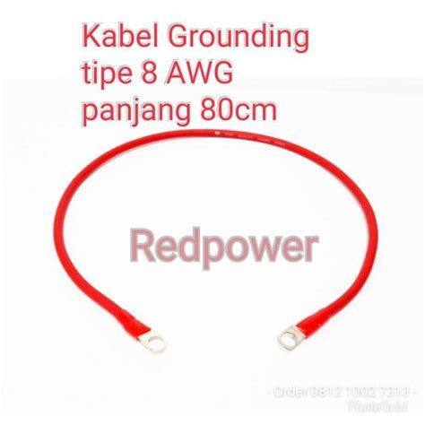Jual Kabel 8 Awg Untuk Ground Mobil Panjang 80 Cm Lengkap Dengan Skun