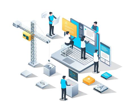 Web Developer And Seo Optimization 4578720 Vector Art At Vecteezy