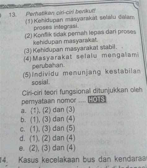 13 Perhatikan ciri ciri berikut 1 Kehidupan | StudyX