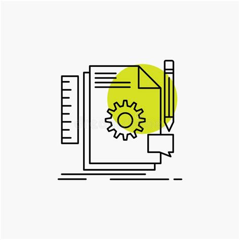 Creative Design Develop Feedback Support Line Icon Stock Vector Illustration Of