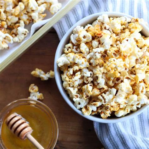 Healthy Honey Popcorn Sweet And Salty Recipe The Home Intent