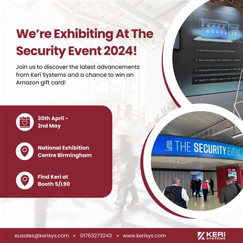 Keri Systems Will Be At The Security Event 2024 In Birmingham Keri Systems