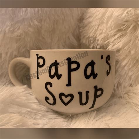 Large Soup Mug Custom Personalized Etsy