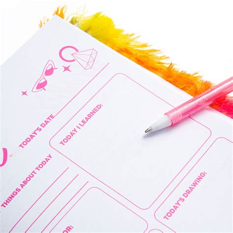 Girls Barbie Fluffy Diary And Accessories Set