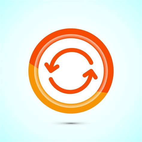 Sync Processing Icon Design Synchronization Or Reset Icon Reload Sign