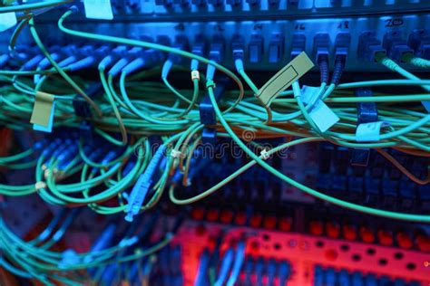 Cables Connected To Patch Panel Of Server Rack Stock Image Image Of Backup Center 231904837