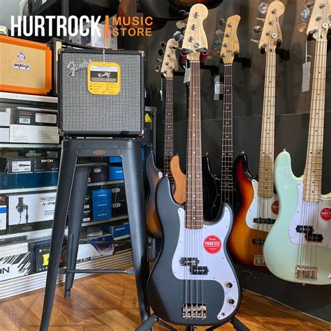 Jual Squier Debut Series Precision Bass Guitar Laurel Fb Black