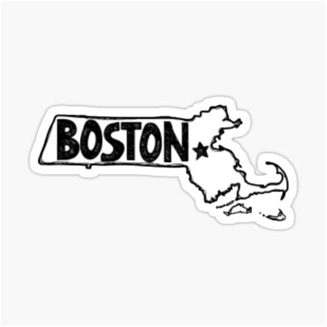 Boston Sticker For Sale By Marblequeen Redbubble