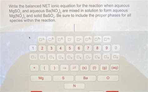 Solved Write The Balanced NET Ionic Equation For The Chegg