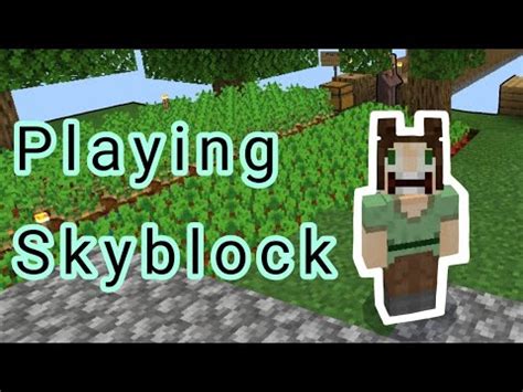 Playing Minecraft Skyblock CubeCraft YouTube