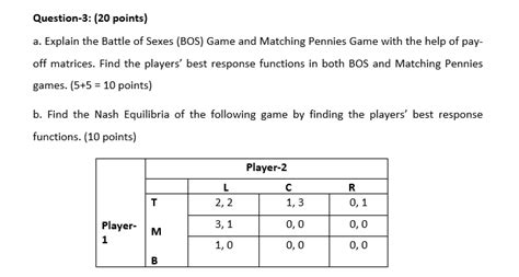 Solved Question 3 20 Points A Explain The Battle Of Chegg Com