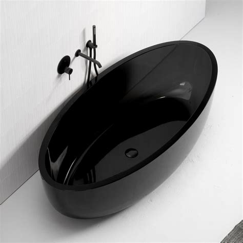 Zurra Vasca Da Bagno Centro Stanza Ovale In Resin Stone By Lusso