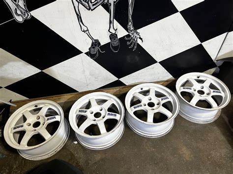 Original Te37 White 4x1143 Car Accessories Tyres And Rims On Carousell