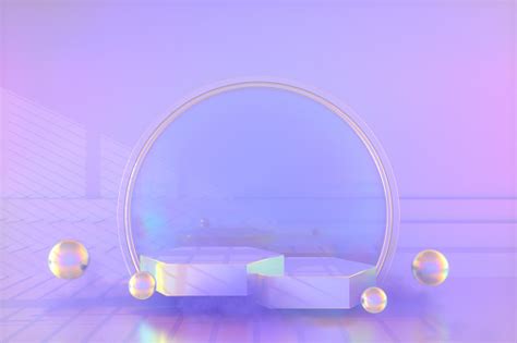 3d 빈 비행 제품 스탠드 무지개 빛깔의 색상 연기와 햇빛플랫폼 무대에 대한 스톡 사진 및 기타 이미지 무대 반사 광학