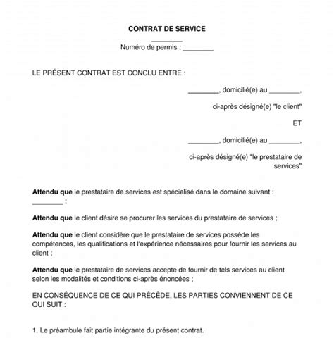 Modele De Contrat Prestation De Service Modele Factur Vrogue Co