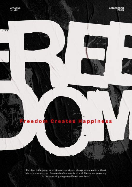 Freedom Poster Design Template — Customize It In Kittl