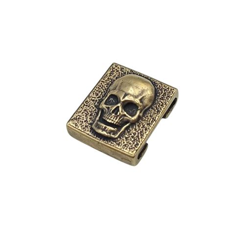 Human Skull Molle Clip Metal Edc Gear Patch Wikkedknot Jewelry