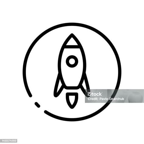 로켓 라인 아이콘입니다 성장 이익 소득 추세 경력 직업 시작 공간 별 이륙 아이디어 혁신 미래 창의성 사업 개념입니다 흰색 배경에 벡터 검은 선 아이콘 로켓에 대한 스톡