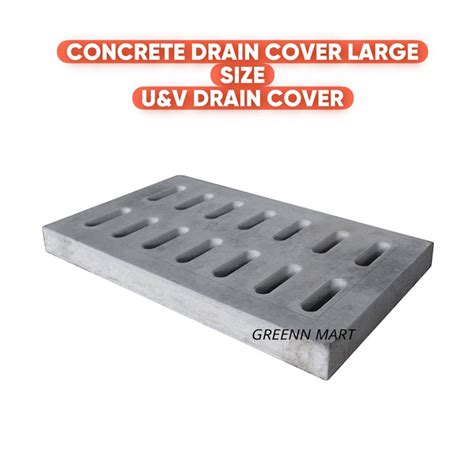Concrete Slab Drain Cover Large Size Penutup Longkang Konkrit U And V