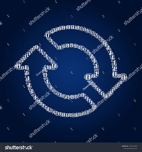 Vektor Stok Digital Zero One Number Word Cloud Tanpa Royalti