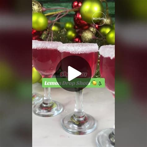 Tiktok · Viral Cocktails Cocktails Lemon Drop Shots Christmas Cocktails