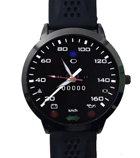 Relógio de Pulso Personalizado Tema Painel Velocímetro Fusca Km GB IR Time