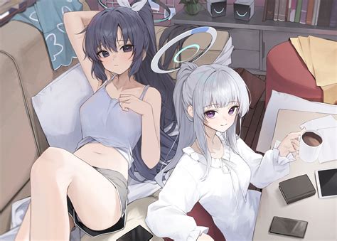 Yuuka And Noa Blue Archive Drawn By Gnns Danbooru