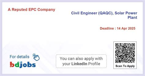 Civil Engineer Qaqc Solar Power Plant A Reputed Epc Company