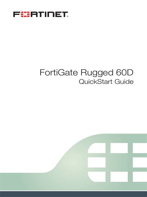 Fortigate Rugged 60d Quickstart Pdf Electrical Connector Command Line Interface