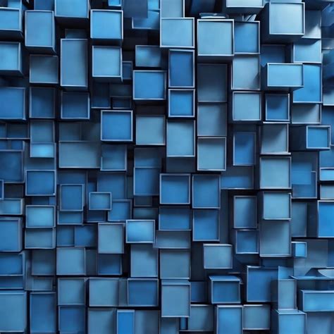 Premium Photo Abstract Blue Rectangles Background