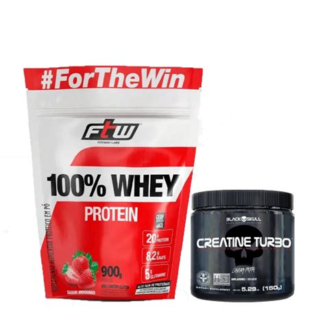 100 Whey Concentrado 900g Refil Creatina Turbo 150g Shopee Brasil