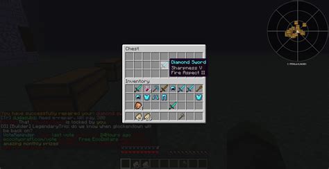 SELLING SHARPNESS V FIRE ASPECT II DIAMOND SWORD EcoCityCraft